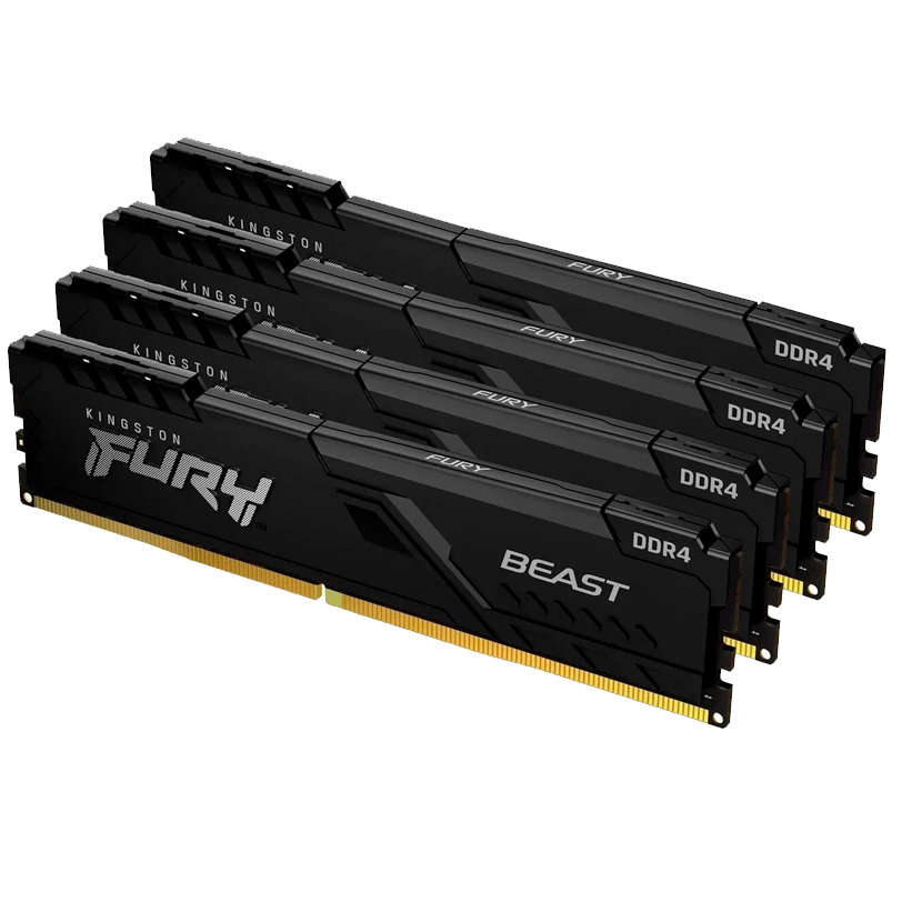 Оперативная память DDR4 64 ГБ 3600 МГц Kingston FURY Beast Black ...